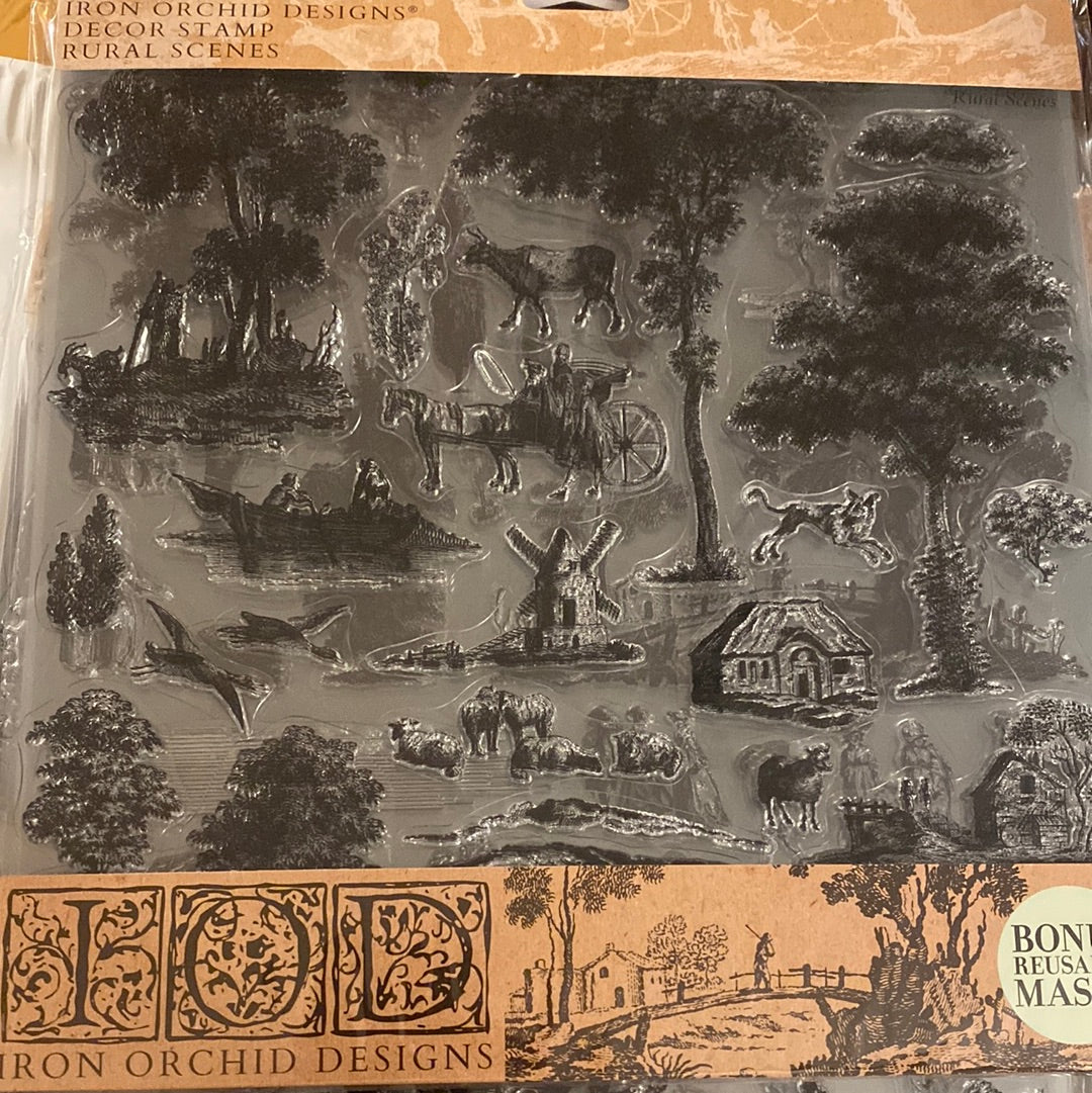 2023 SUMMER IOD Rural Scenes stamp – The Triple R